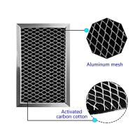China Smoke Removal 4 x 8-5/8 x 3/8 Inch High Efficiency Microwave Oven Filter Replacement for sale