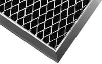 China Smoke Removal 4 x 8-5/8 x 3/8 Inch High Efficiency Microwave Oven Filter Replacement for sale