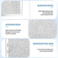 China Microwave Grease Filter with High-Efficiency 5-Layer Filtration and Tool-Free Easy Installation Made of Aluminum Alloy for sale
