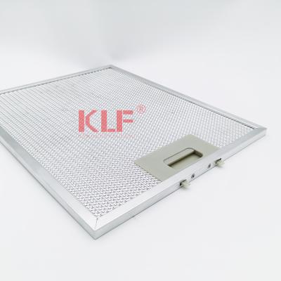 China Aluminum Mesh Range Hood Filter with High Efficiency Grease Capture and Washable Reusable Design for Cooker Hoods for sale