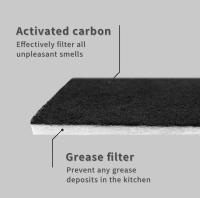 China High Capacity Charcoal Filters for Effective Grease and Odor Removal Custom Sized for Home Cooker Hood Systems and Microwave Ovens for sale