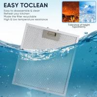 China Aluminum Range Hood Filter with Easy Installation and Customizable Size for Kitchen Ventilation for sale