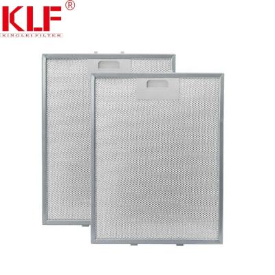 China European Style Aluminum Mesh Grease Filter Replacement for Range Hood and Kitchen Ventilation for sale