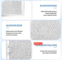 China Washable Aluminum Foil Mesh Microwave Oven Replacement Grease Filter for sale