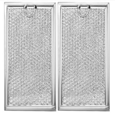 China Customized Size Washable Aluminum Foil Mesh Microwave Filter with Large Oil Capacity for sale