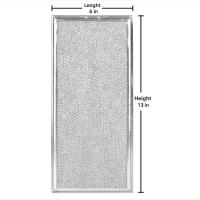 China Microwave Grease Filter with Aluminum Foil Mesh and 5-Layer Filtration for Whirlpool Microwaves (13 x 6 inches) for sale