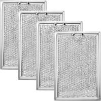 China Customized Size Washable Aluminum Foil Mesh Microwave Grease Filter with Large Oil Capacity for sale