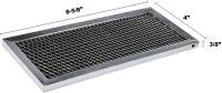 China Microwave Recirculating Charcoal Filter for Range Hoods with Easy Installation Odor Removal and High Temperature Resistance for sale