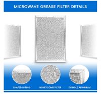 China Custom Size Aluminum Mesh Microwave Vent Filter with High Temperature Resistance for Microwave Oven Grease Filtration for sale