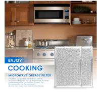 China Custom Size Aluminum Mesh Microwave Vent Filter with High Temperature Resistance for Microwave Oven Grease Filtration for sale