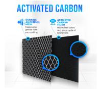 China Activated Carbon Fiber Cotton Microwave Grease Filter with Customized Size for Household Microwave Ovens for sale