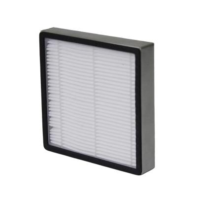 China High Efficiency Mini Pleat HEPA Air Filter with 99.95% Efficiency and 0.3 um Porosity in Galvanized Frame for sale