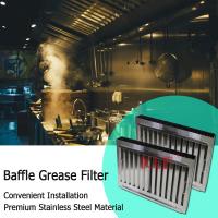 China Restaurants Commercial Stainless Steel Exhaust Range Hood Grease Baffle Filters for sale