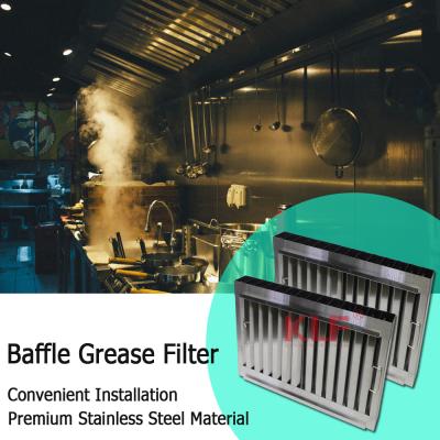 China Stainless Steel Range Hood Filter Grease Trap Mesh Screen Washable Replacement For Kitchen Extractor for sale