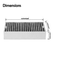 China Activated Carbon Filter for Strong Odour Elimination with 99% Efficiency and Custom Dimensions for sale