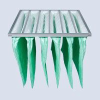 China HVAC Pocket Filter with F5-F9 Filtration Grade Customizable Frame and High Airflow for Industrial Applications for sale