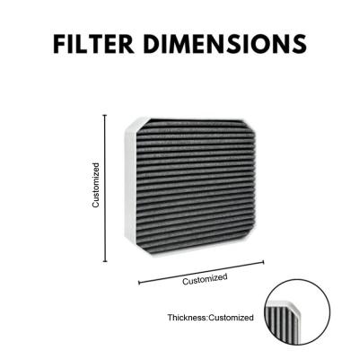 China High Performance Medical Aesthetic Air Filters for Clinics and Beauty Equipment, Customized HEPA Air Filtration, Fine Particle Removal and Air Quality Improvement for sale