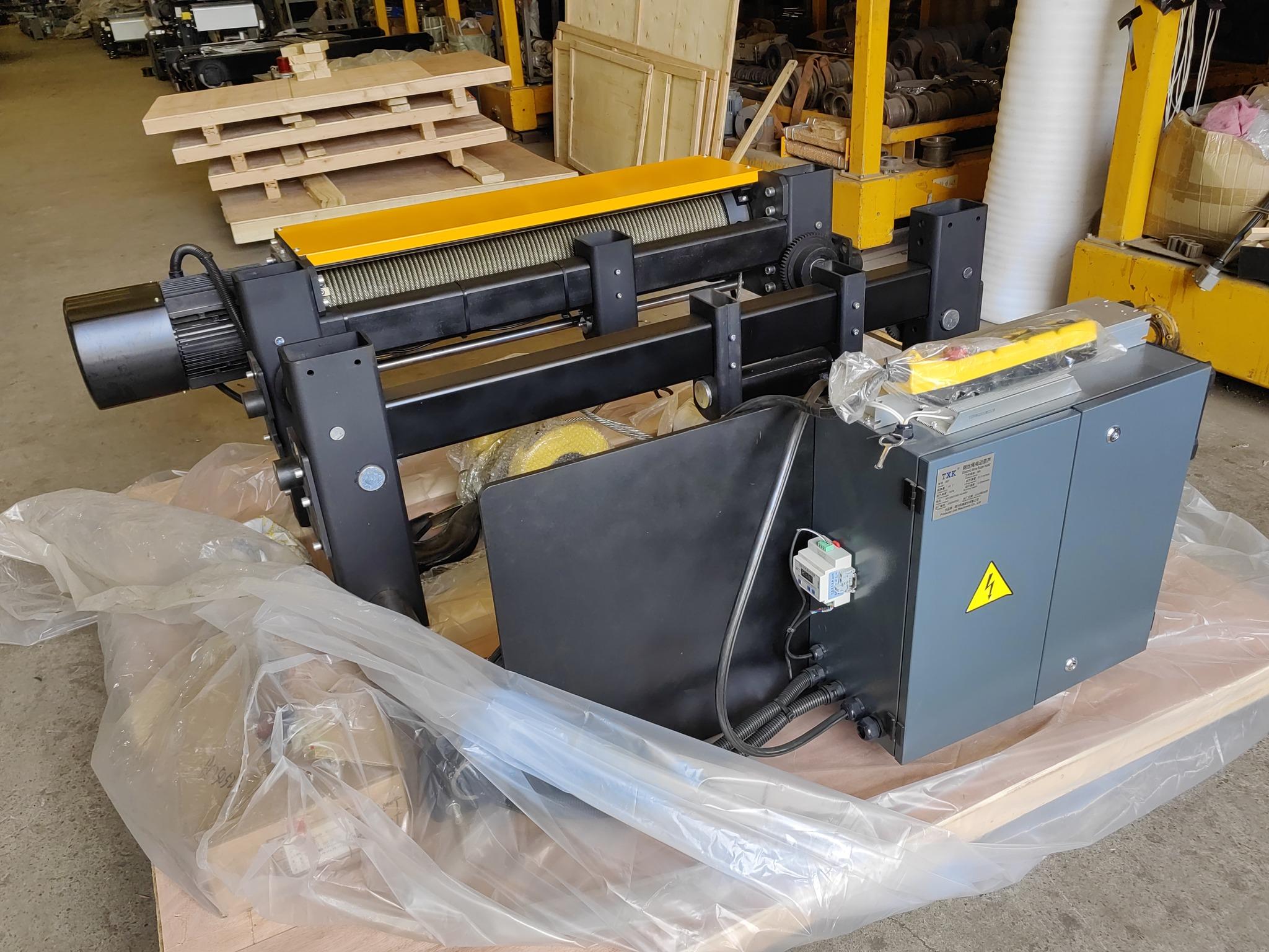 European-type wire rope hoist with low headroom, ready to export