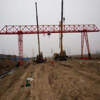China Wireless Remote Control Trussed Type A5 10 Ton Rail Mounted Gantry Crane for sale