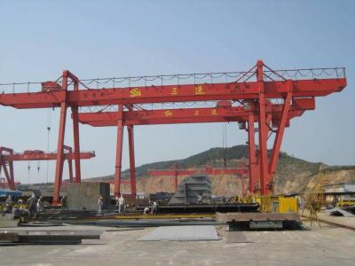 China 40 Ton Double Girder Gantry Crane Mining Material Handing Traveling for sale