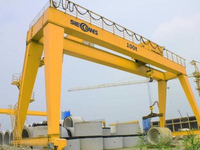China 3t 220v Double Girder Gantry Crane With Hoist Machine for sale