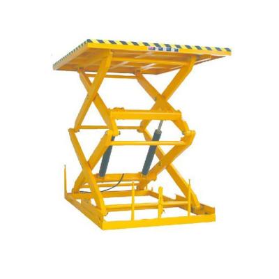 China 400~8000kg Hydraulic Double Scissor Lift Table For Factory High Strength for sale