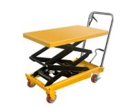 China 750Kg 1650lbs Hydraulic Scissor Lifting Table Cart Mobile Manual For Warehouse for sale
