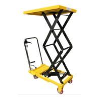 China 350Kg 770Lb Portable Hydraulic Lift Cart Manual Operation Customized Color for sale