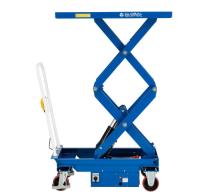 China Double Scissor Hydraulic Semi Electric Hydraulic Scissor Lift 150Kg 700mm for sale