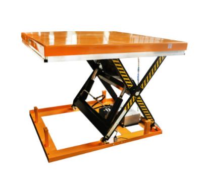China GOST Max Height 1000mm Single Fixed Scissor Lift Platform For Workshop for sale