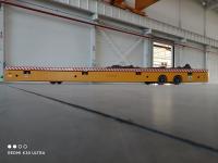China Industrial four-wheel AC 220V 10-ton electric flatbed truck with gear motor for sale