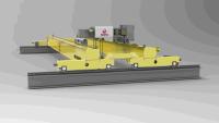 China Workshop Schneider Main Electrical Parts 50T Double Girder Overhead Crane For Customizable for sale