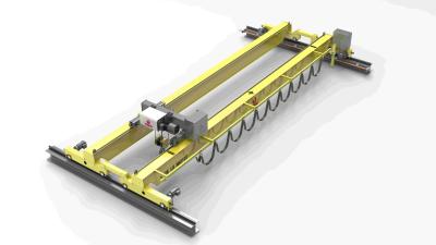 China 43kg/m Steel Track Recommend Double Girder Bridge Hanging Crane for 6-30M Lift Height for sale