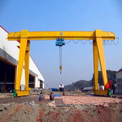 China 380V 50hz 20 Ton Single Girder Gantry Crane For Outdoor Cargo Yard for sale