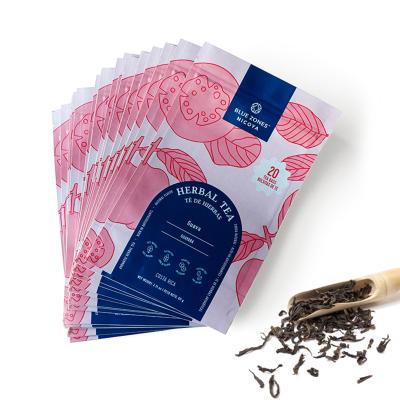 China Recyclable Custom Paper Plastic Food Packaging Bag Stand Up Bag Zipper Bag For Fruit Tea for sale