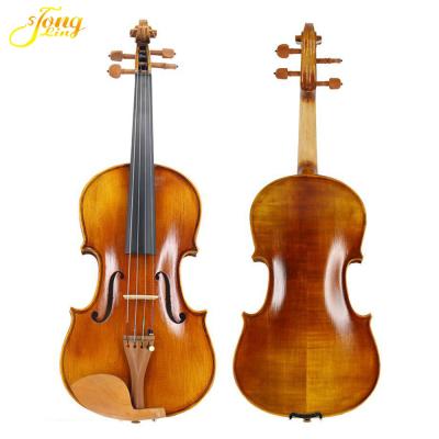 China china famous violin brand Pure handmade, hand-carved head, high-quality ebony fingerboard, full of elasticity, feel good for sale