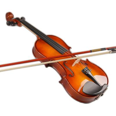 China Fengling FLV2113 Full Size Flamed Solid Wood Violin Handmade for Beginner exported to Poland and Finland for sale