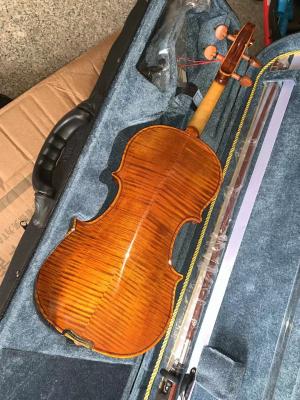 China The back of a cello is usually made of one or two cut pieces of solid maple Advanced Cello, Antique Varnish Popular-Aca3 for sale