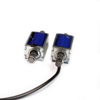 China DC 12V Linear Push Pull Solenoid Electromagnet Electric 350mmHg REACH ROSH for sale