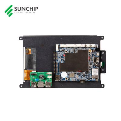 China Android Embedded Board 7 Inch Touch LCD Display WiFi LAN BT with black color for sale