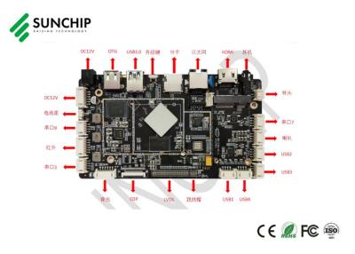 China Sunchip Android Embedded ARM Board RTC UART POE LAN 1000M USB TF Pcb Circuit Motherboard for sale