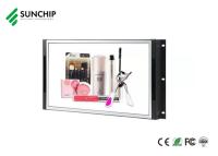 China RK3566 LCD Advertising Screen Wifi 4G Ultra Thin Open Frame Interactive Digital Signage for sale