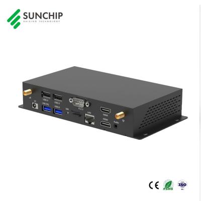 China Sunchip RK3568 2K 4K Metal Case Android Media Player For Industrial Digital Signage for sale