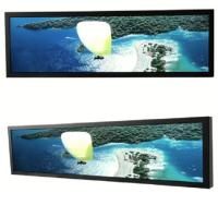 China Industrial Taxi Bus Stretched LCD Screen Railway Digital Signage AC100~240V 50 /60 HZ for sale