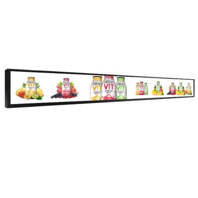 China Narrow Stretched Bar Lcd Display WIFI BT LAN Tft  Screen Advertising Display 23.1 Inch for sale