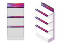 China Digital shelf display Smart advertising shelf For  Supermarket for sale
