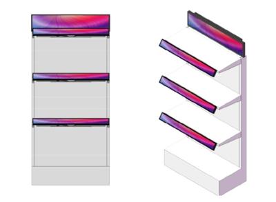 China Digital shelf display Smart advertising shelf For  Supermarket for sale