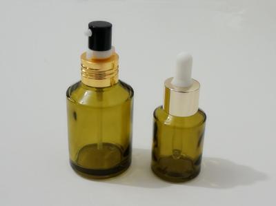 China ES-S106 olive green glass essential oil bottle bulb dropper pipettes/closures/assemblies for sale