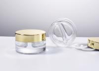 China 10ml+10ml dual chamber glass cosmetic concentrate jars - Perfect for Eye Cream, Lip Balm and Eye Makeup Formulas for sale