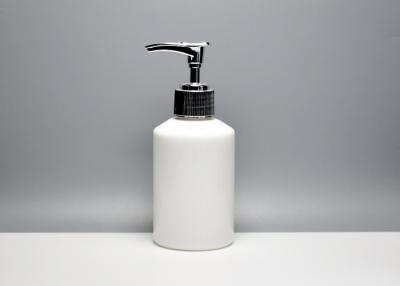 China BG-106X(4), 100ml opal white glass bottle with lotion pump dispenser, manufacturer of glass packaging for personal care for sale